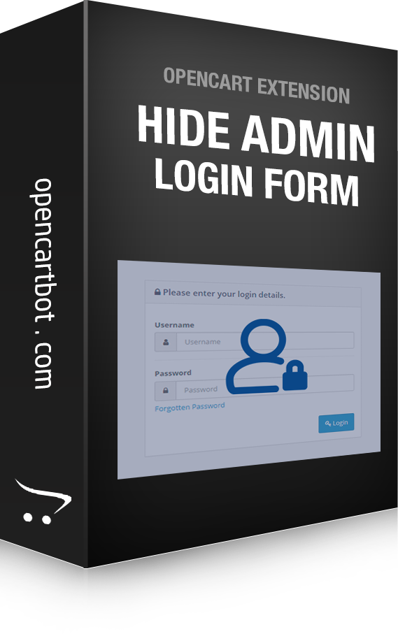Hide Admin Login Form for OpenCart 3