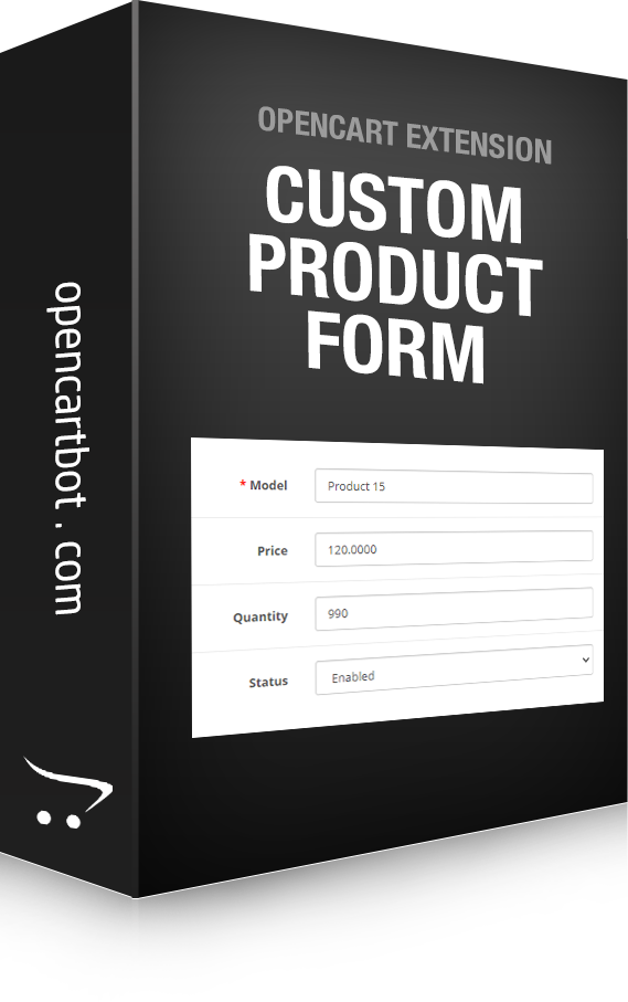 Custom Product Form - OpenCart Extension