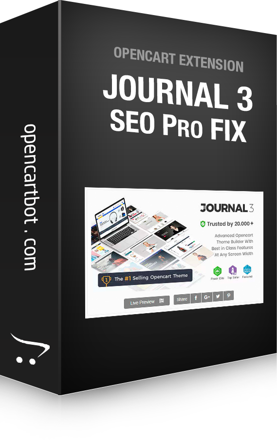 Фікс SEO Pro для шаблона Journal 3 на OpenCart 3